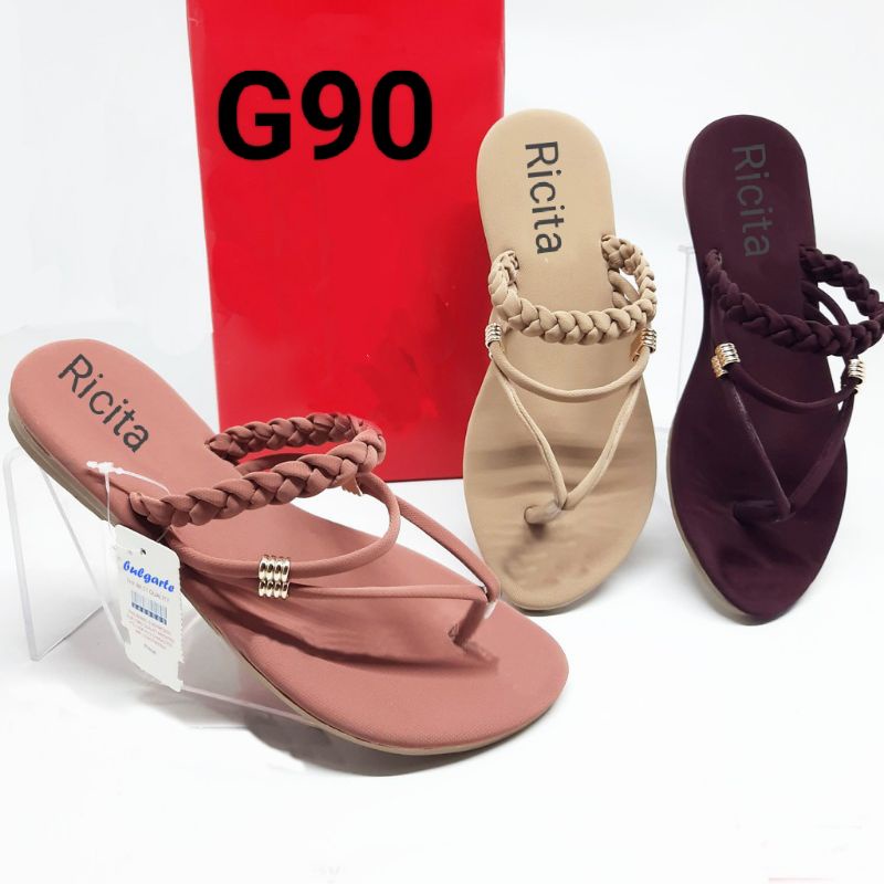 Jual SANDAL TEPLEK WANITA MOTIF G90 | Shopee Indonesia