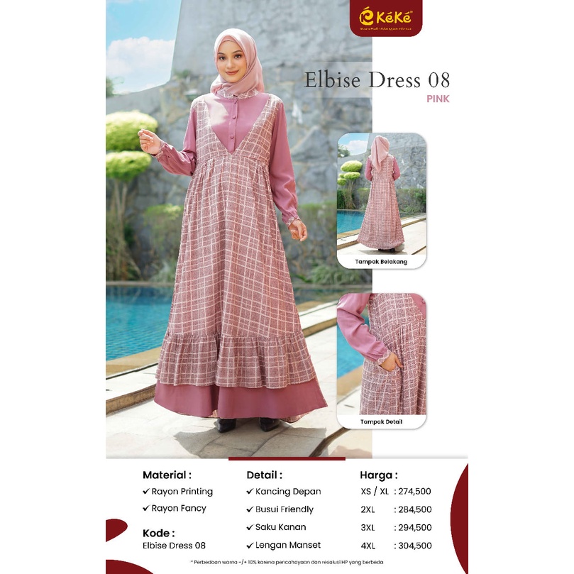 Jual Gamis Keke Elbise Dress 08 Original | Shopee Indonesia