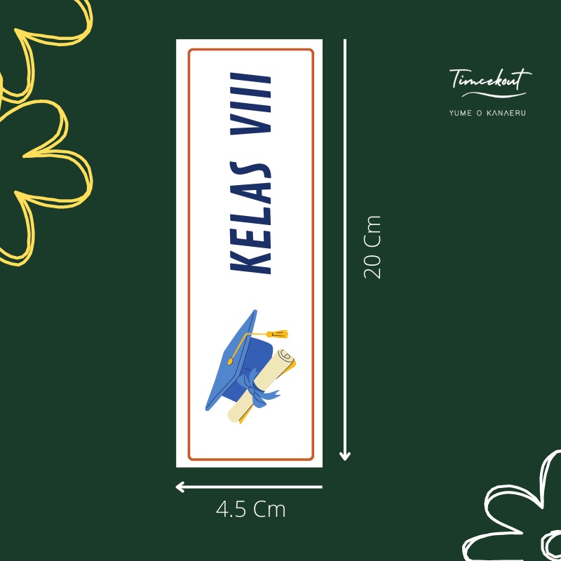 Jual STIKER CLASS LABEL KELAS PENANDA TEMPAT WATERPROOF | Shopee Indonesia