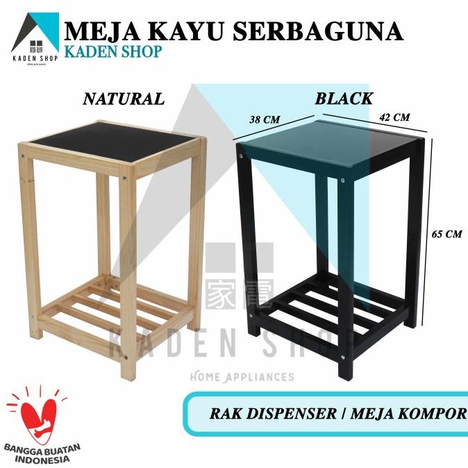 Jual Meja kayu serbaguna / Meja dispenser / Rak dispenser / Meja sudut ...