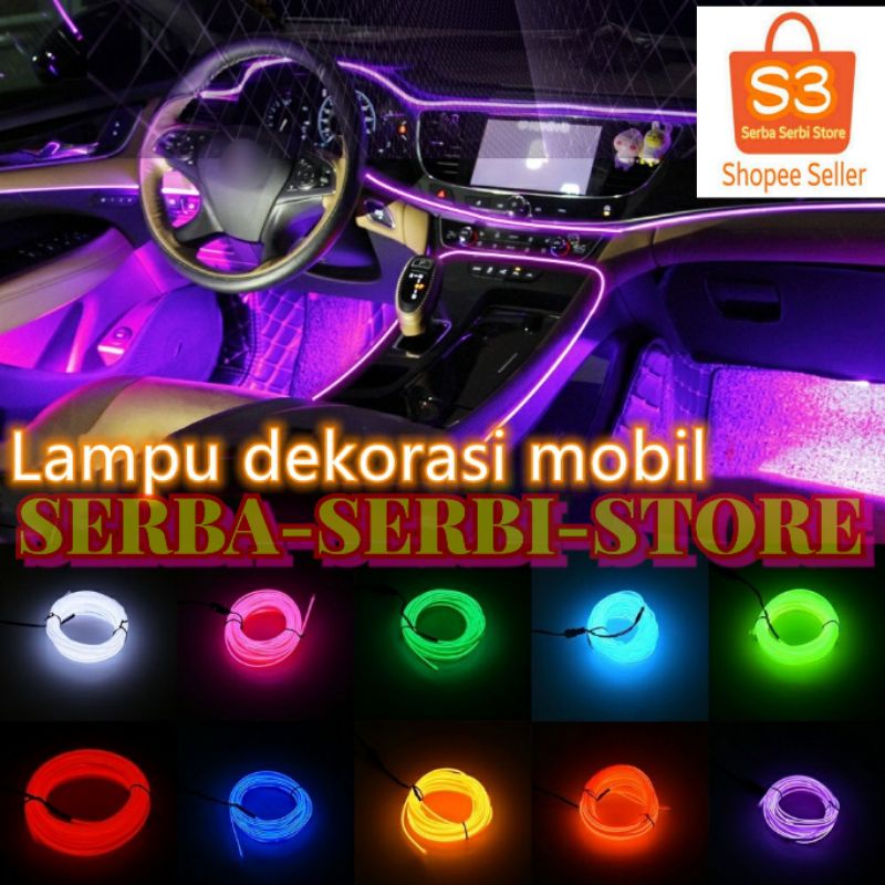 Jual LED EL WIRE (PANJANG 5 METER) INVERTER & KABEL PARALEL CABANG DI ...