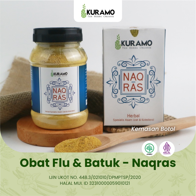 Jual Obat Flu Batuk Masuk Angin Naqras Kuramo Teh Jamu Bubuk Herbal ...