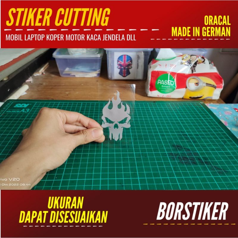 Jual STIKER PUNISHER 7 | STICKER CUTTING BAHAN ORACAL CUSTOM LOGO ...