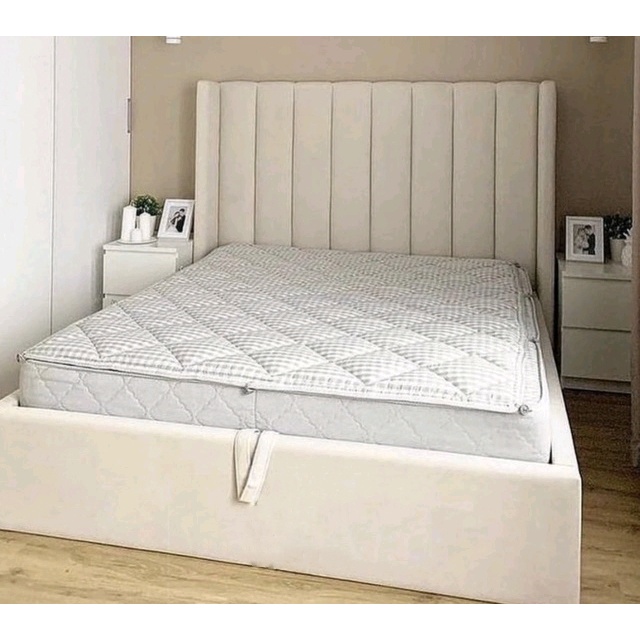 Jual Divan Tempat Tidur Premium Kolam Sandaran Salur T150 kain Daphnie ...