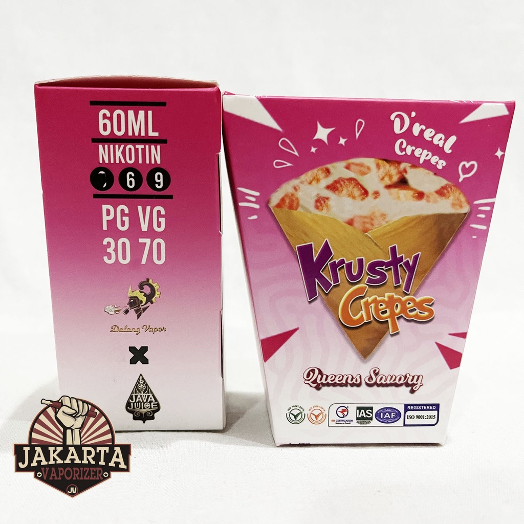 Jual KRUSTY CREPES V5 QUEENS SAVORY 60ML 3MG 6MG 9MG BY JAVA JUICE ...