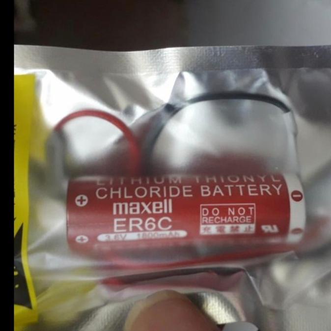 Jual Baterai Maxell ER6C Lithium Thionyl Chloride Battery 3,6V 1800mah ...