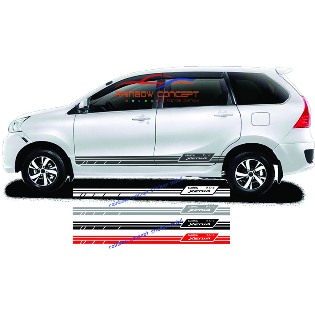 Jual sticker cutting mobil daihatsu xenia kanji stiker list striping ...