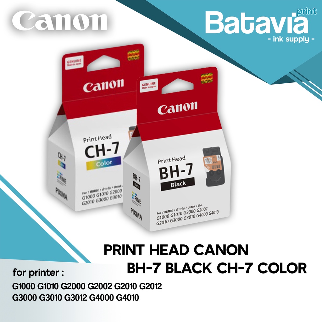 Jual PRINTHEAD CANON BH - 7 BLACK / CH - 7 COLOR ORIGINAL | Shopee ...