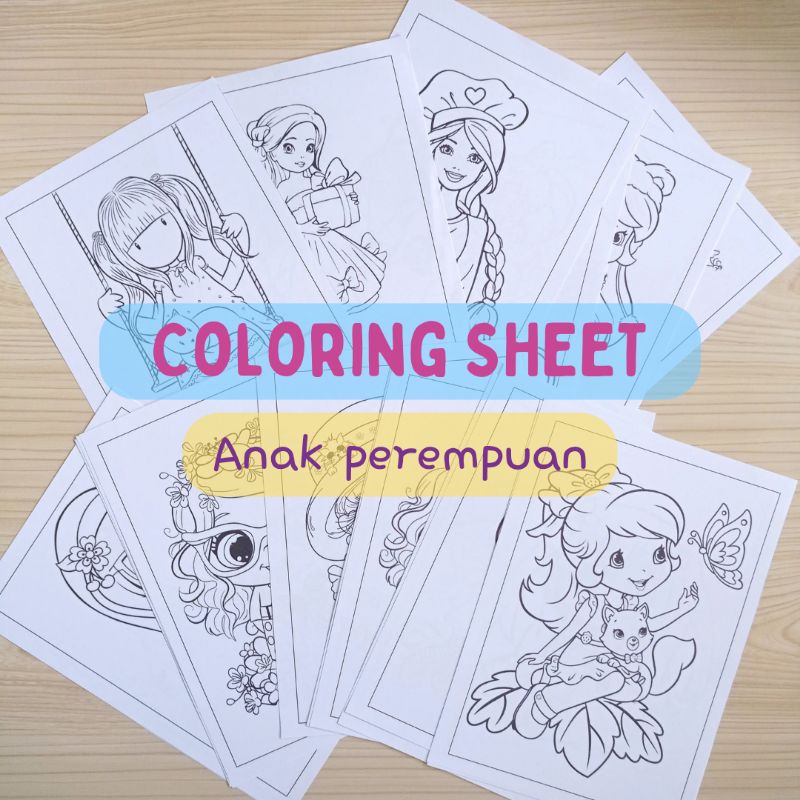 Jual MEWARNAI / LEMBAR MEWARNAI / COLORING PAGE / COLORING SHEET ...