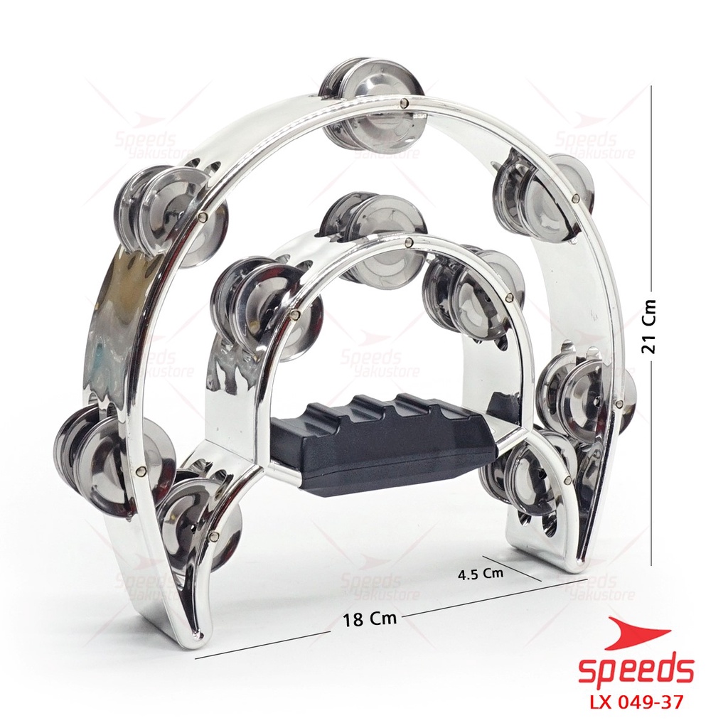 Jual SPEEDS Alat Musik Tamborin Kecrekan Tamborine Gereja Tambourine ...