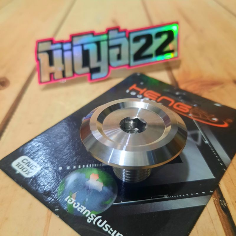 Jual baut komstir segitiga atas Ninja R SS stainless matte model CNC P1 original Heng Thailand ...