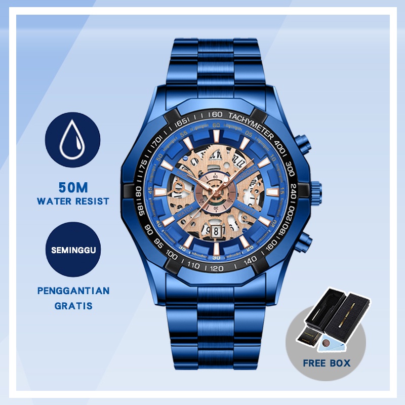 Jual COD jam tangan pria original 100% anti air kecil alexandre ...