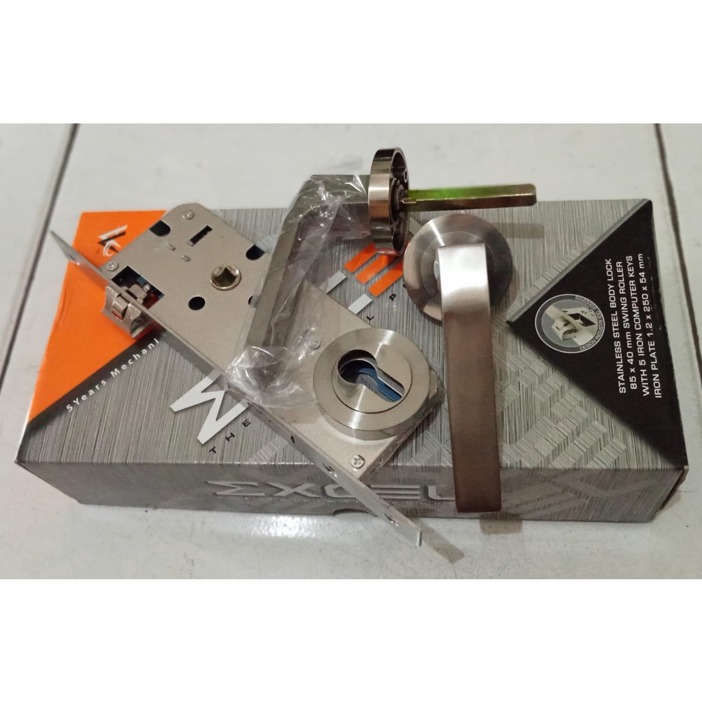 Jual ROSSET EXCEL 091 SN KUNCI PINTU SET GAGANG PISAH | Shopee Indonesia