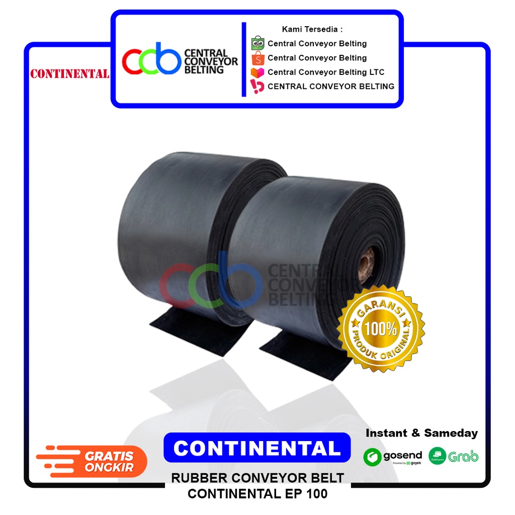 Jual Rubber Conveyor Belt EP 100 Uk : 400 X 2 Ply x 1000mm | Shopee ...