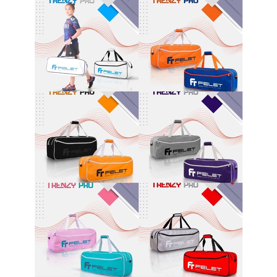 Jual Tas Badminton Felet Trenzy Pro Original | Shopee Indonesia