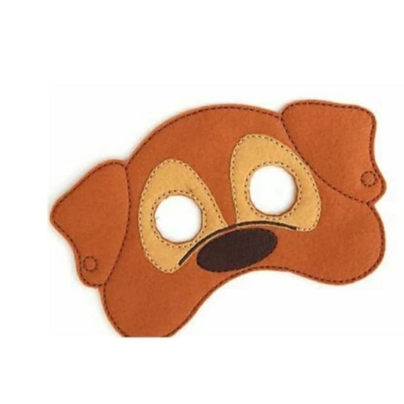 Jual Topeng Hewan Animal Anjing Brown Dog Felt Mask Kostum Drama ...