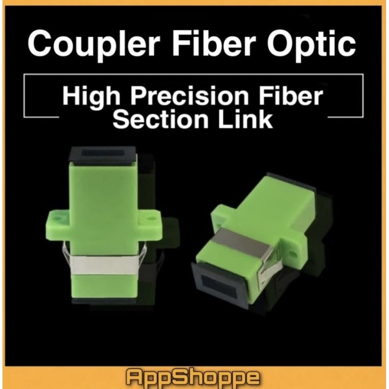 Jual Fiber Coupler Fiber Optic SC/APC Simplex Flange Adapter Connector ...