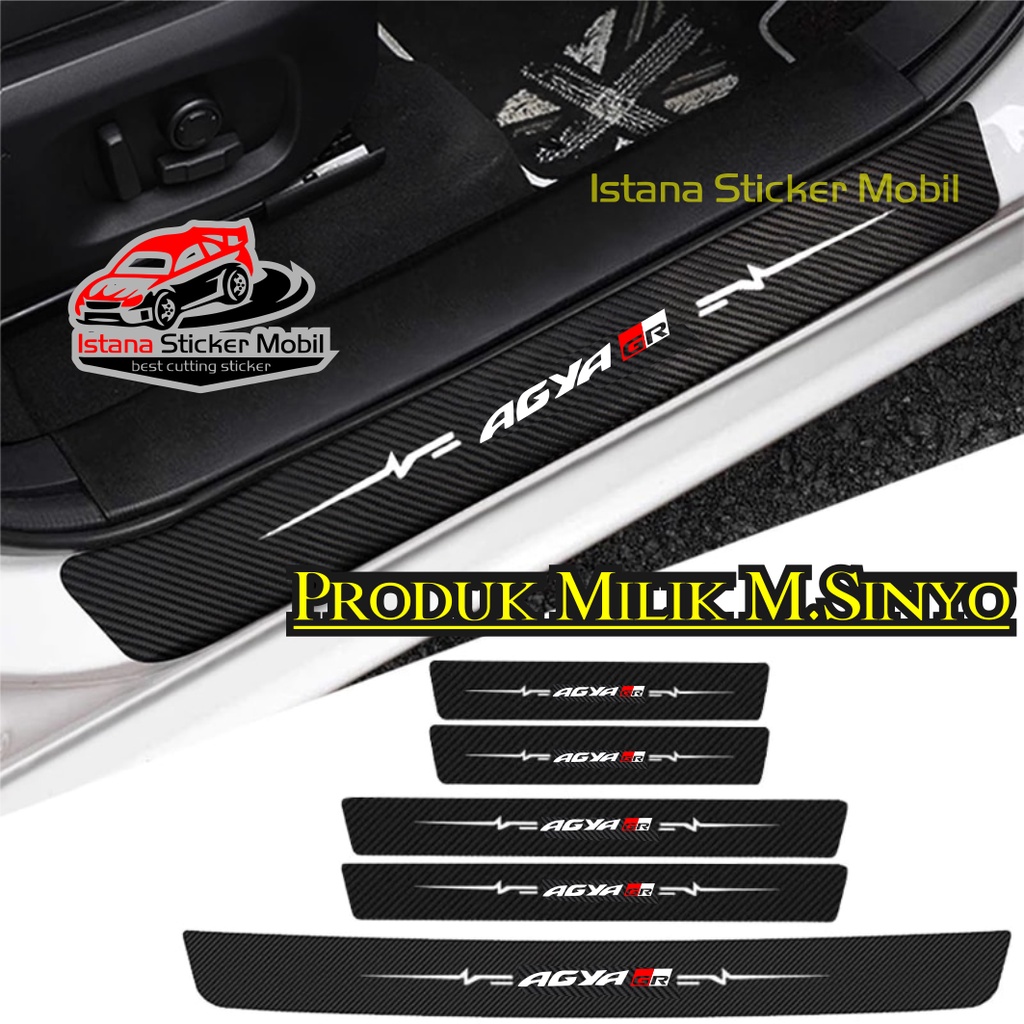 Jual Stiker agya gr stiker pengaman mobil Toyota Agya sticker carbon ...
