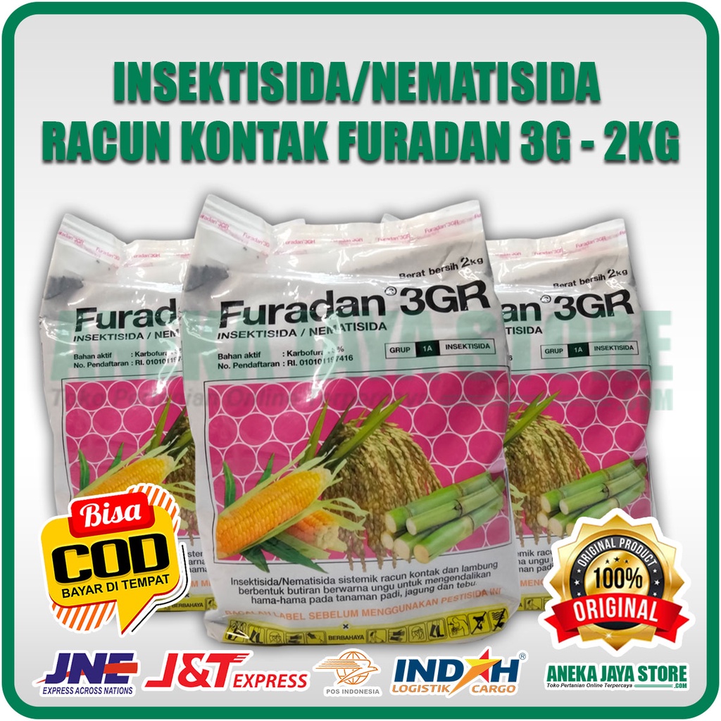 Jual Insektisida Sistemik Kontak Furadan 3G - 2KG | Shopee Indonesia