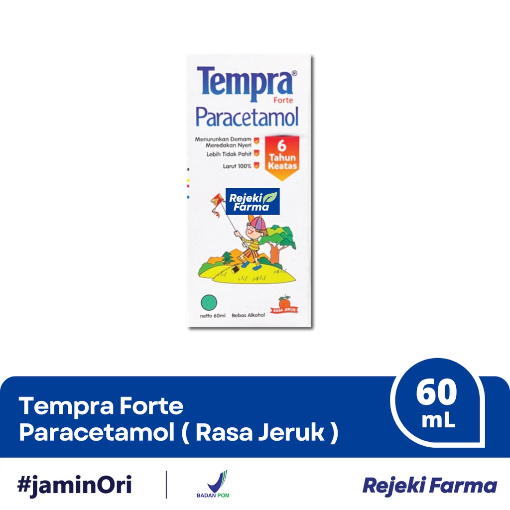 Jual Tempra Forte Syrup Paracetamol 60mL Sirup Anak Demam - 6 Tahun Ke ...