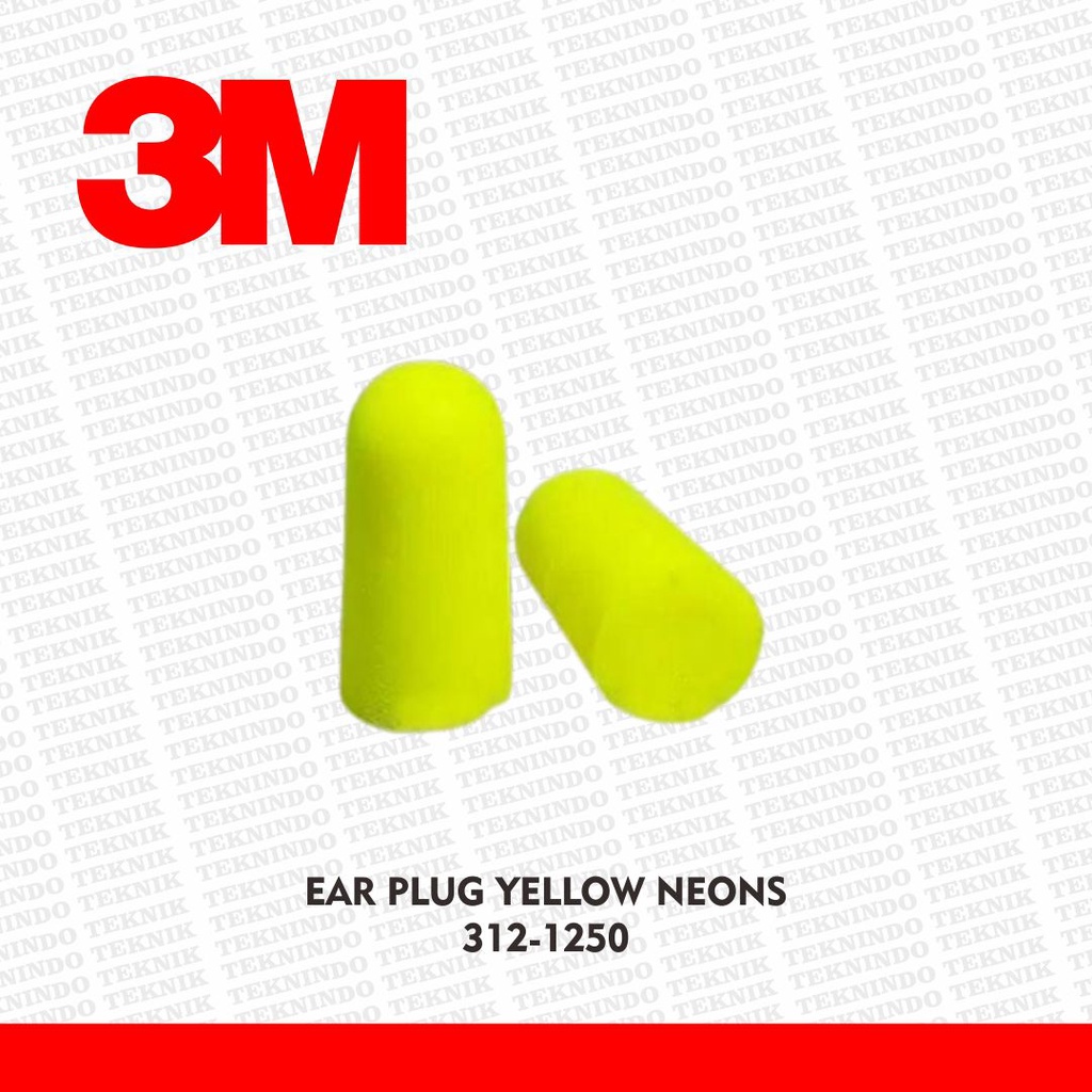 Jual 3M Earplug Yellow Neons 312-1250 / Penyumbat Telinga / Pelindung ...