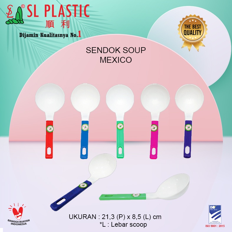 Jual Sendok Sup / Soup / Sendok Sayur Mexico SL PLASTIC | Shopee Indonesia