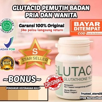 Jual RESMI! GLUTACID 100% ORIGINAL GLUTATHIONE 16,000mg WHITENING ...