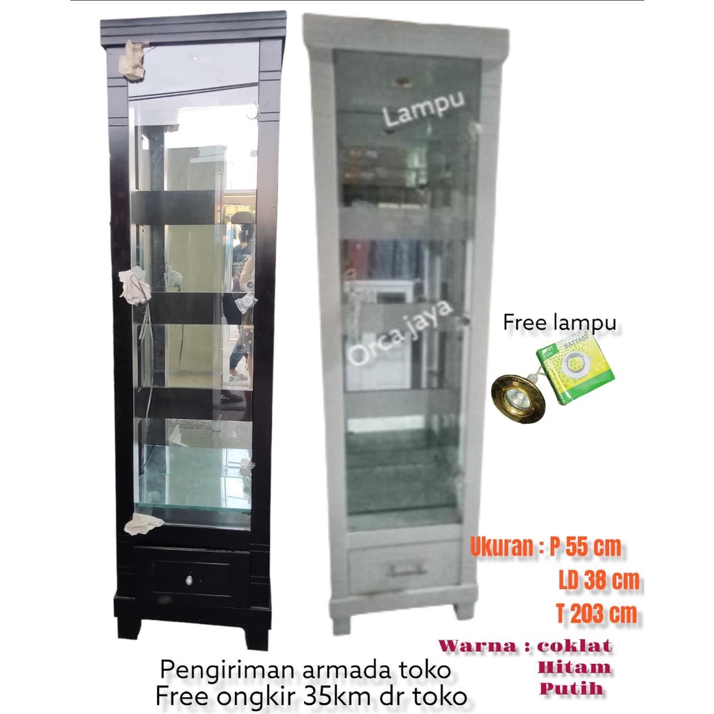 Jual lemari hias/lemari hias minimalis/lemari helm/lemari pajangan ...