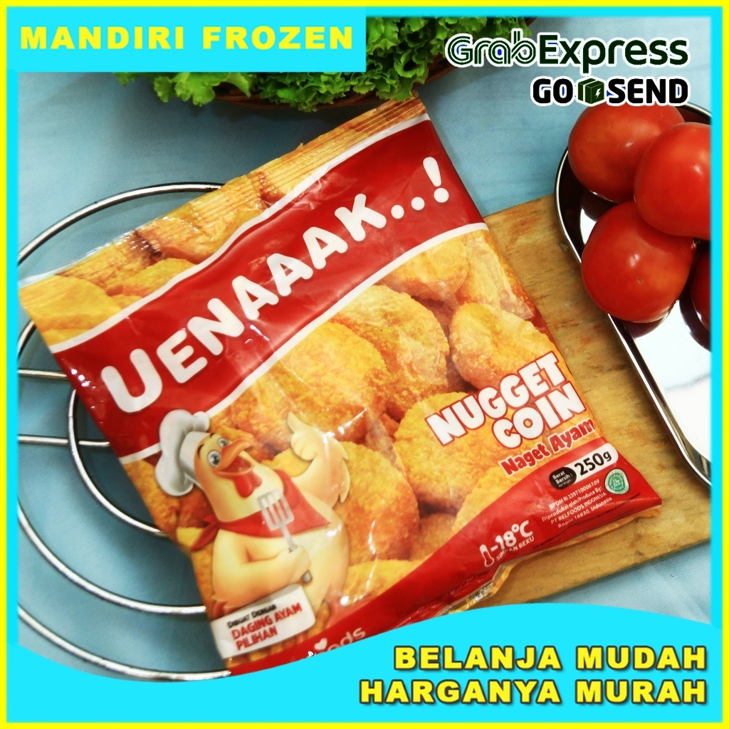 Jual BELFOODS Uenaaak Nugget Ayam Coin 250gr - Makanan Beku Olahan ...