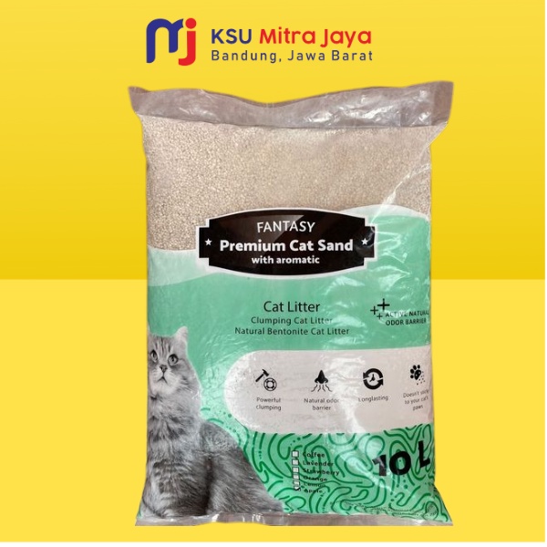Jual BENTONITE 10 LITTER ( FANTASY PREMIUM CAT SAND ) | Shopee Indonesia