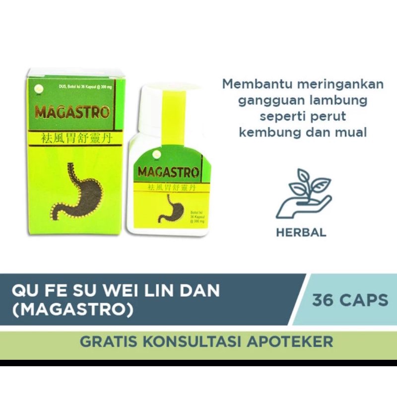 Jual Qu FE Su Wei Lin Dan ( Magastro) Obat Sakit Maag / Nyeri Lambung ...