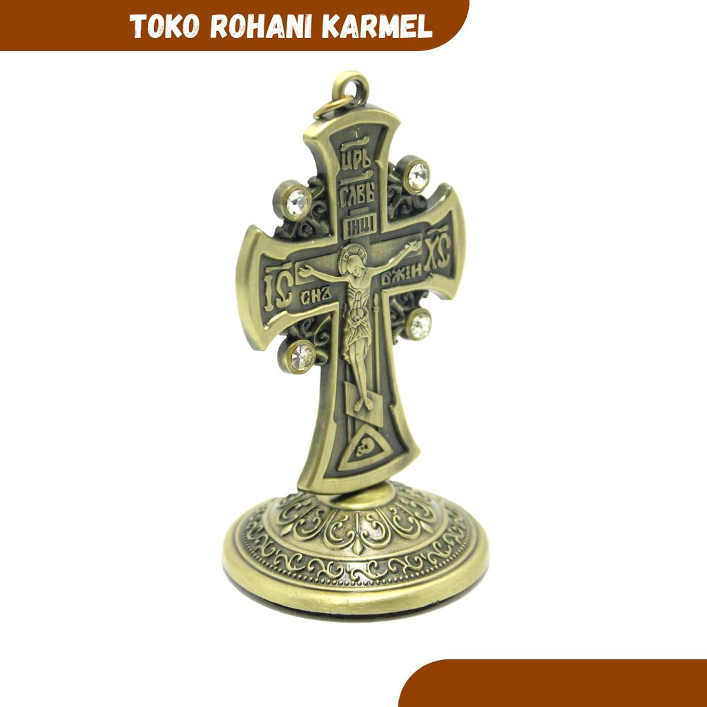 Jual SALIB DUDUK KATOLIK (9CM) UNTUK MOBIL / SALIB MEJA KATOLIK / SALIB ...