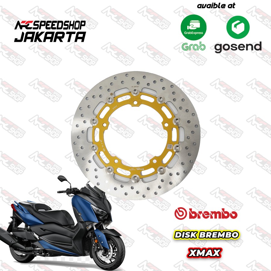 Jual DISC CAKRAM BREMBO YAMAHA XMAX 300MM DISC DEPAM BREMBO | Shopee ...