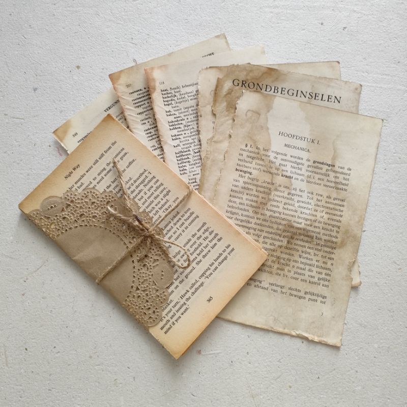 Jual Old Novel Paper | kertas jadul kertas vintage old paper novel ...