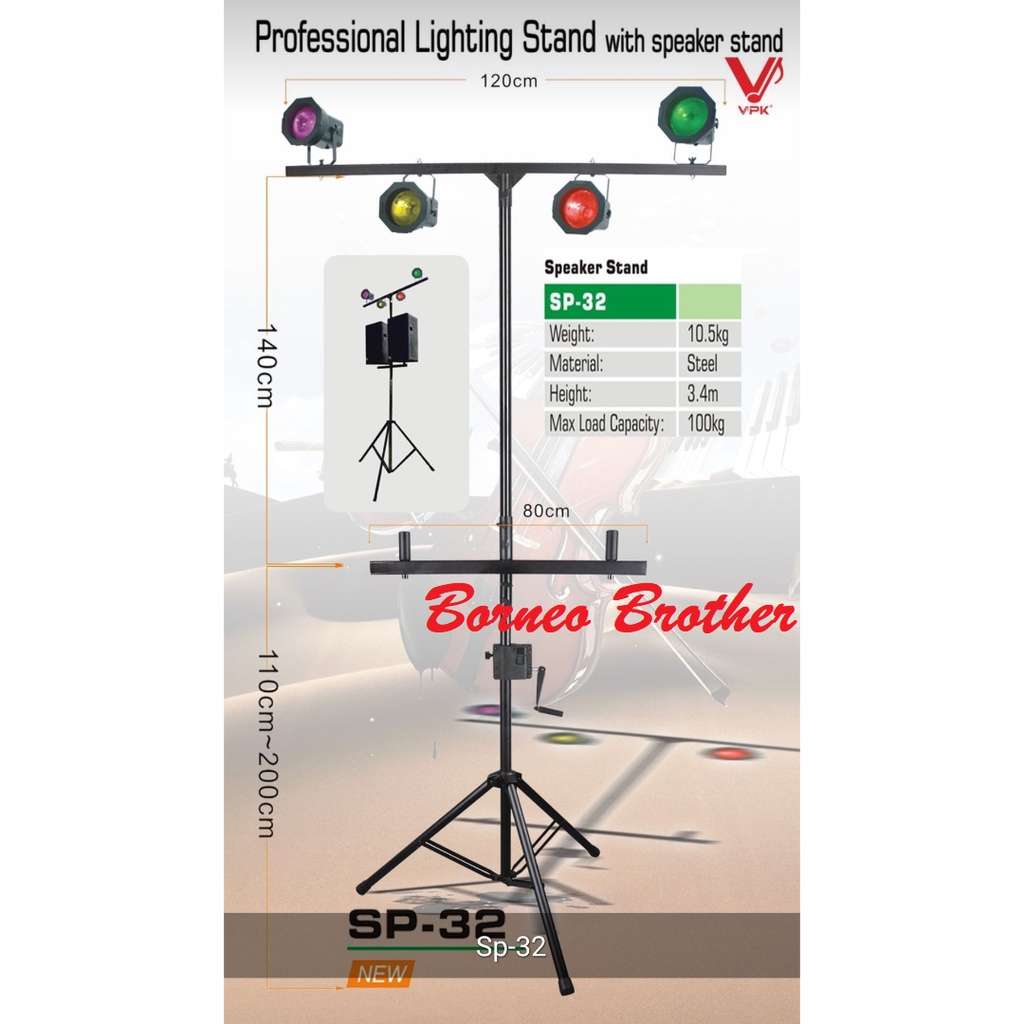 Jual VPK SP-32 SP 32 SP32 Original Lighting Stand dan Speaker Stand ...