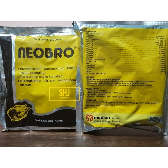 Jual NEOBRO (PENGGEMUK AYAM) MEDION 250GR | Shopee Indonesia