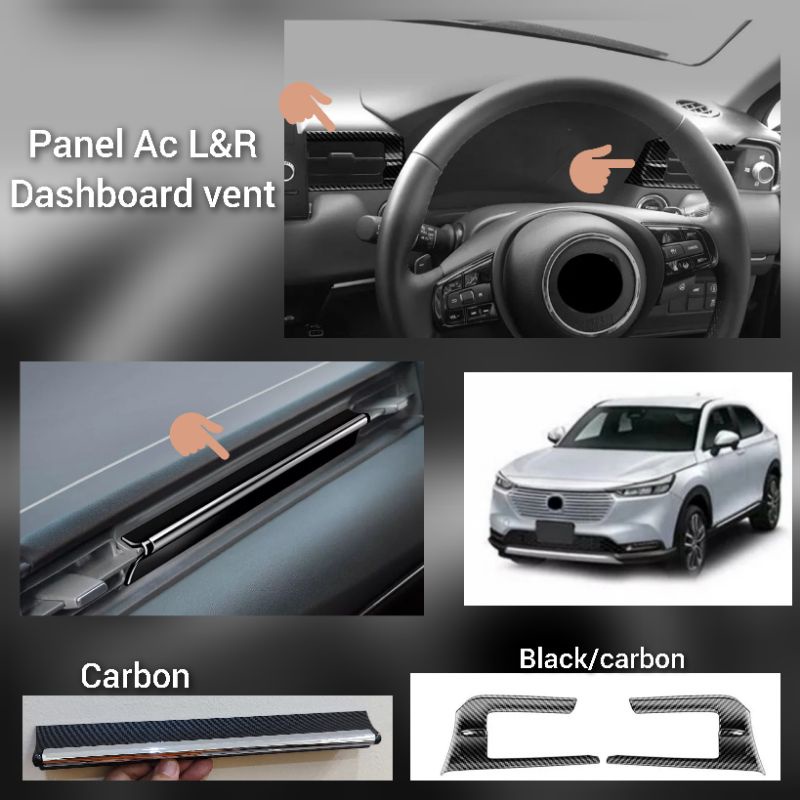 Jual panel ac depan side vent kisi all new hrv s e se rs dashboard ...