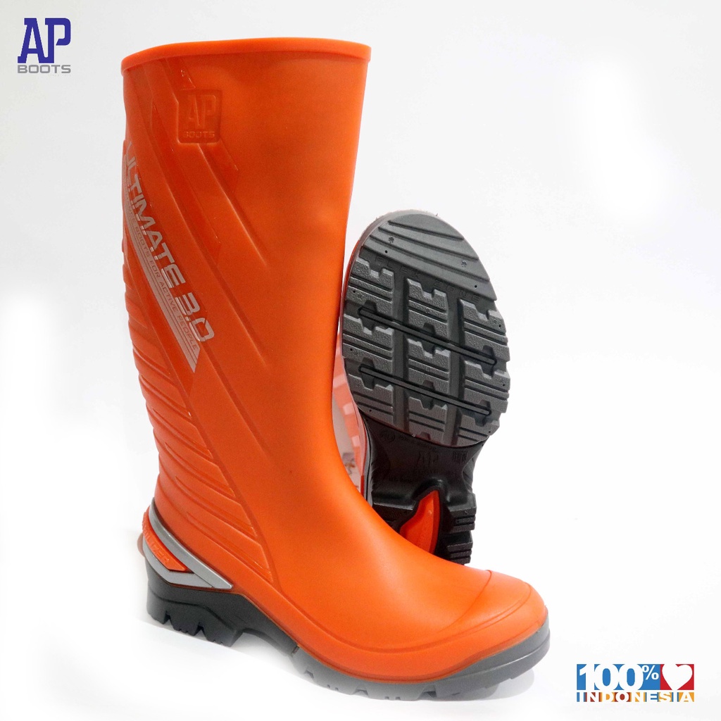 Jual AP 2015 ULTIMATE ORANGE 39-43 - SEPATU BOOT SAFETY KARET - AP ...