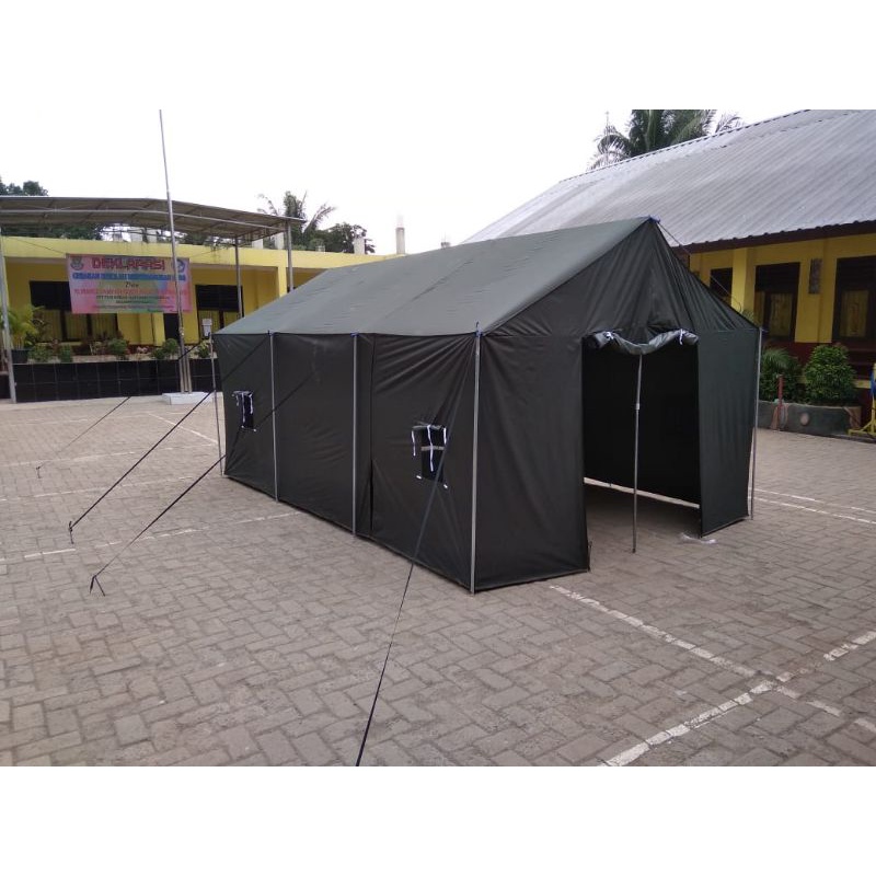 Jual Tenda posko serbaguna ukuran 4x3 bahan dinir 300 fullset | Shopee ...
