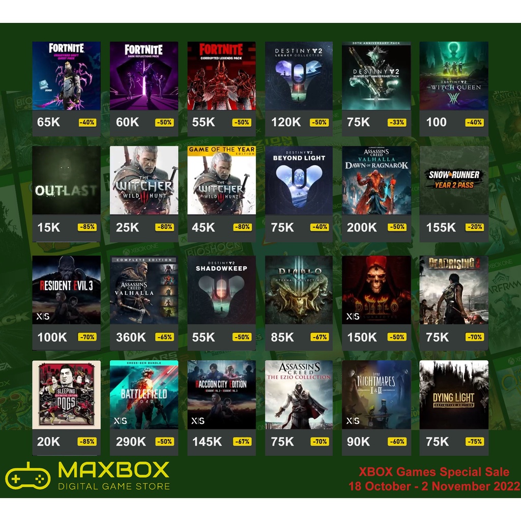 Jual XBOX Game Promotion Sale | Shopee Indonesia