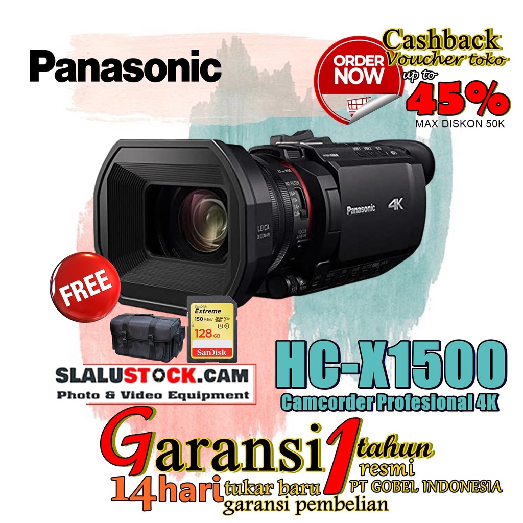 Jual PANASONIC HC-X1500 4K PROFESSIONAL CAMCORDER RESMI | Shopee Indonesia
