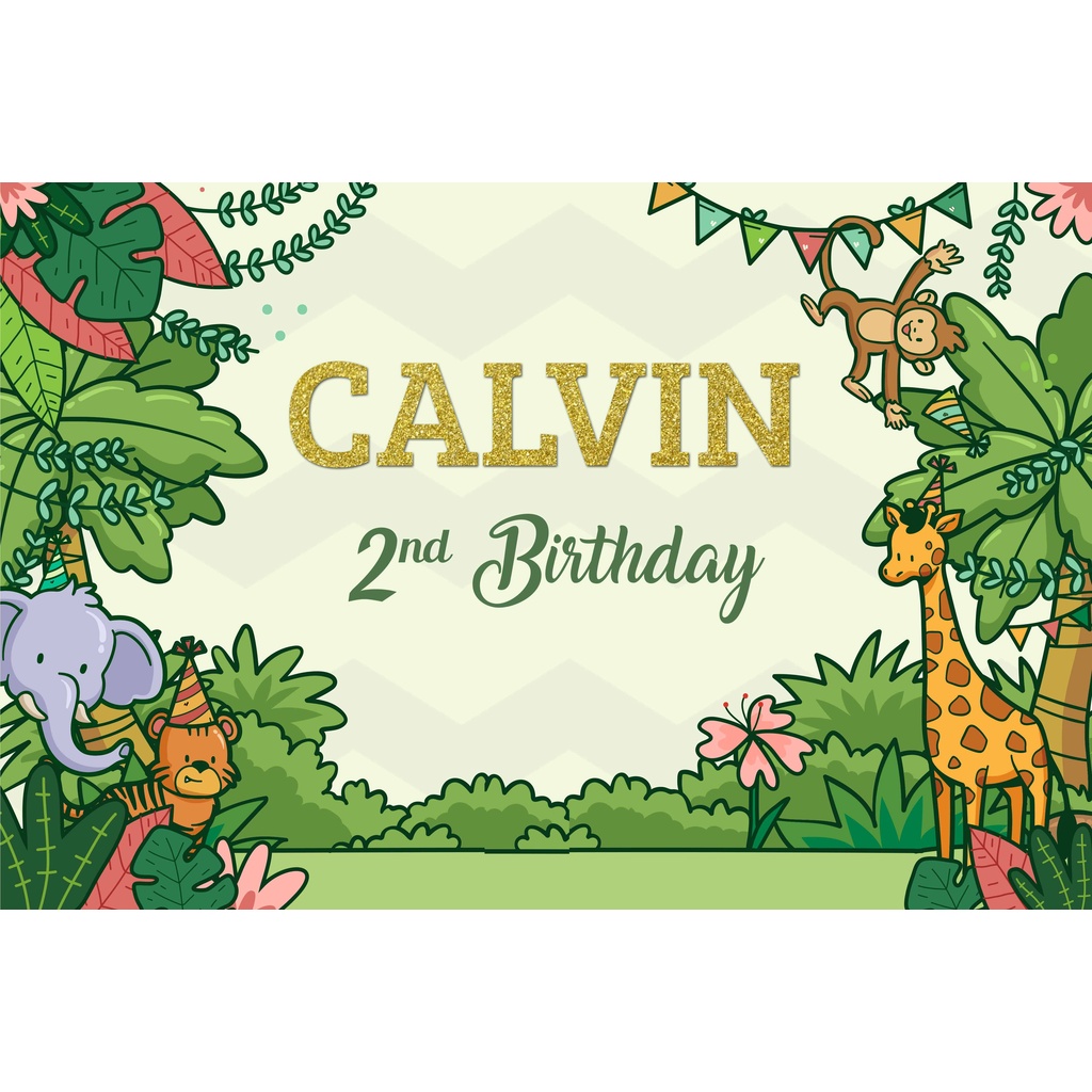 Jual Zoo/Kebun Binatang/Backdrop ulang tahun,Banner, Spanduk custom ...