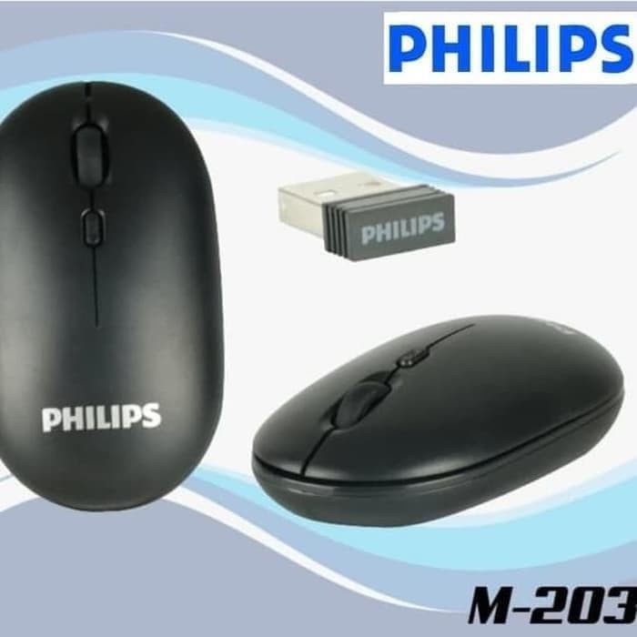 Jual Mouse Wireless Philips M203 Slim Model | Shopee Indonesia