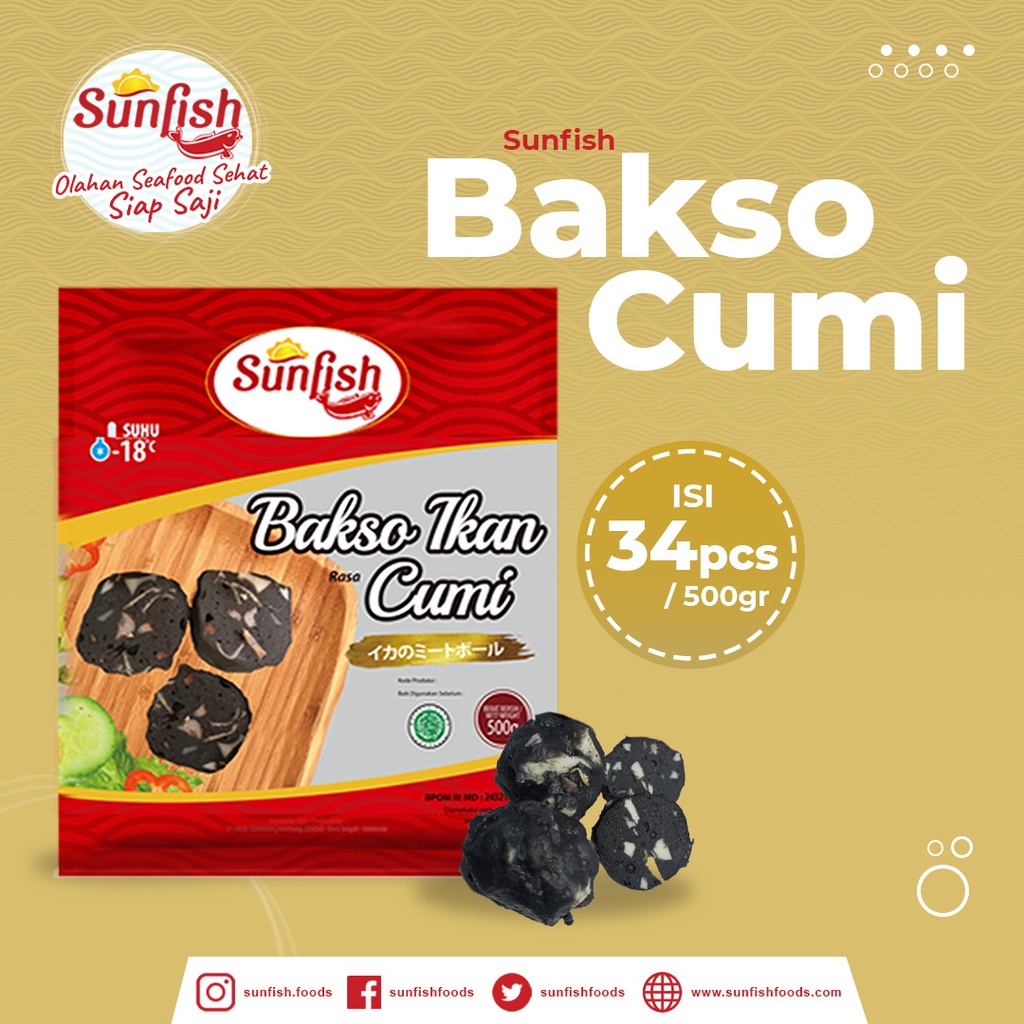 Jual Sunfish bakso ikan cumi 500gr | Shopee Indonesia