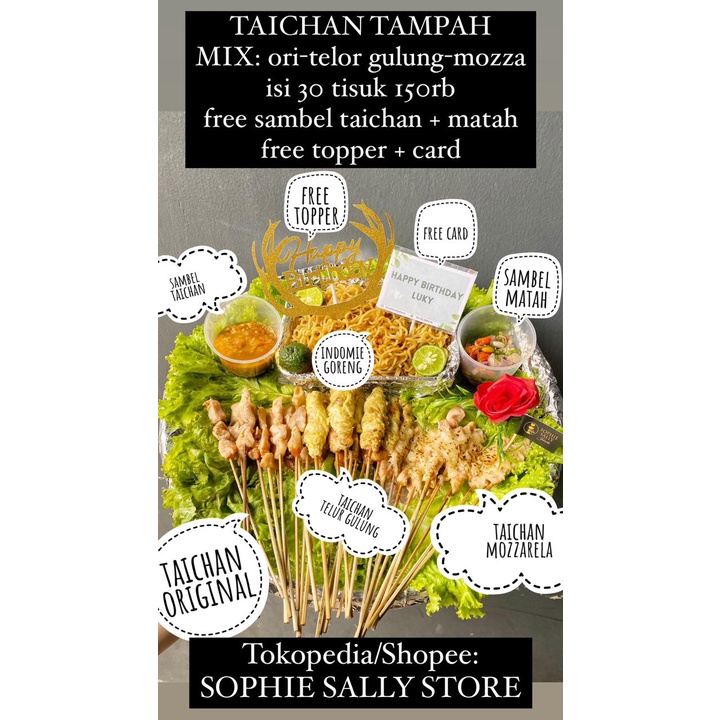Jual TAICHAN MIX TAMPAH , NOTE TGL DAN UCAPAN | Shopee Indonesia