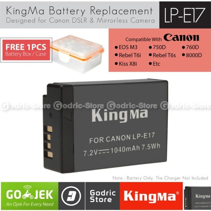 Jual KingMa Baterai LP-E17 Canon Battery EOS M3 M5 M6 200D 750D 760D ...