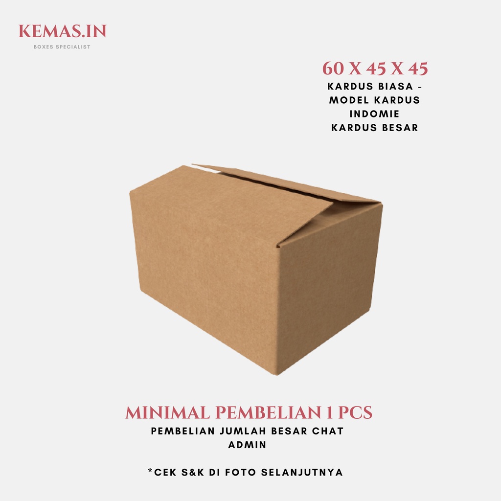 Jual Kardus Packing 60x45x45 - Karton Box Dus Packaging Besar Jumbo ...