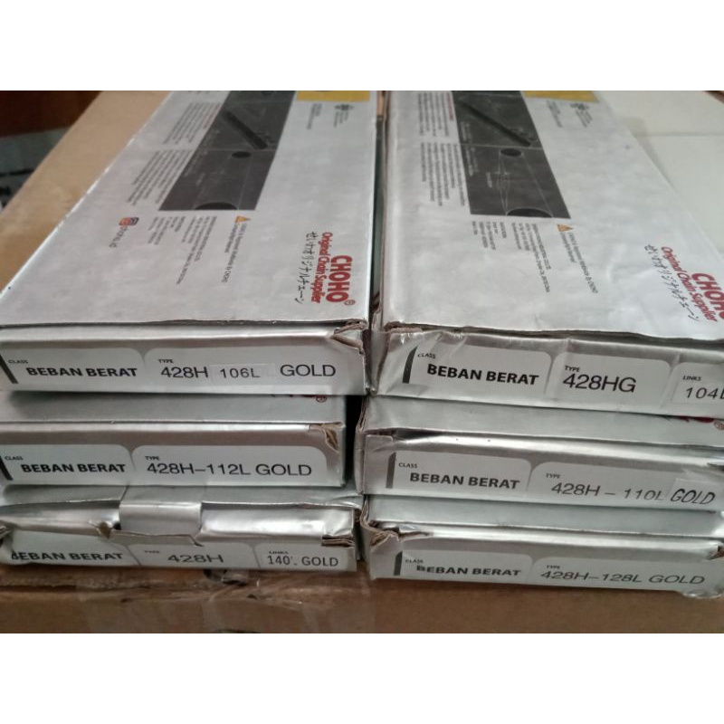 Jual Rantai Roda Rante Roda CHOHO Gold 428H-104 106 110 112 128 140 ...