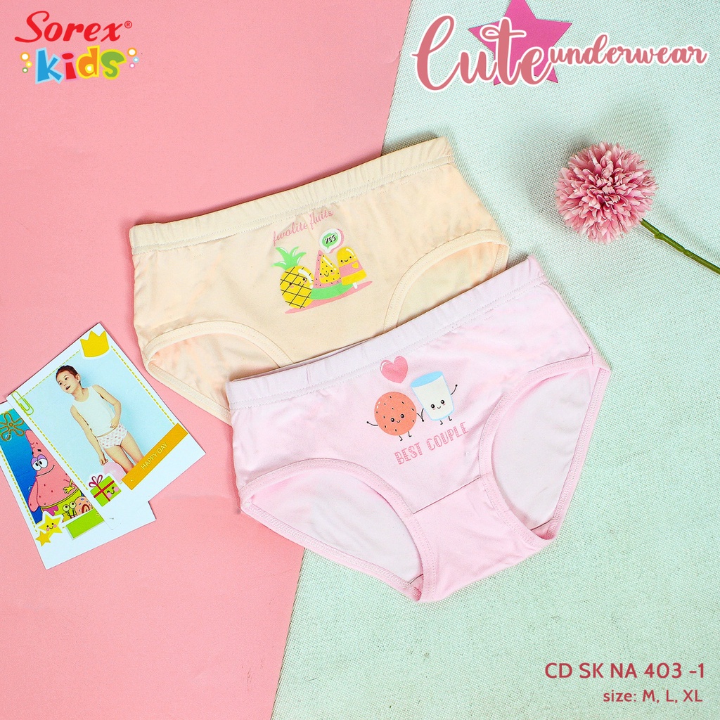 Jual Sorex Kids Celana Dalam Anak Perempuan Cute Animal Super Soft CD SK NA 403 - Pakaian Dalam ...