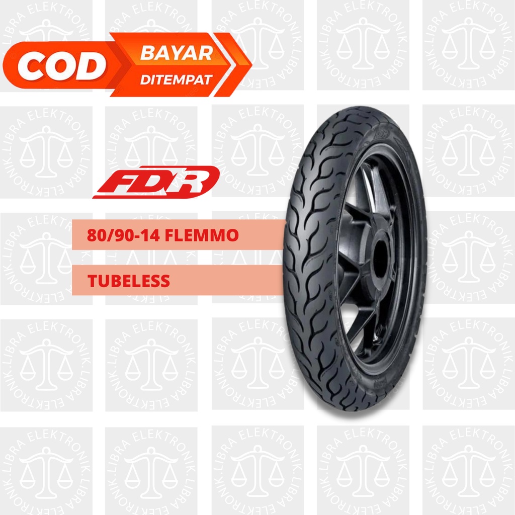 Jual Ban Luar Motor FDR Ukuran 80/90-14 Flemmo Tubeless Ban SNI ...